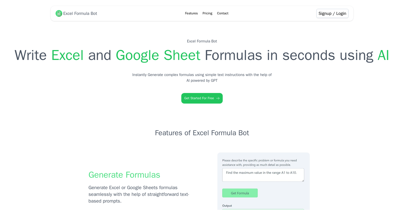 Excel Formul Bot Excel Formul Bot