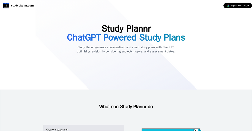 StudyPlannr
