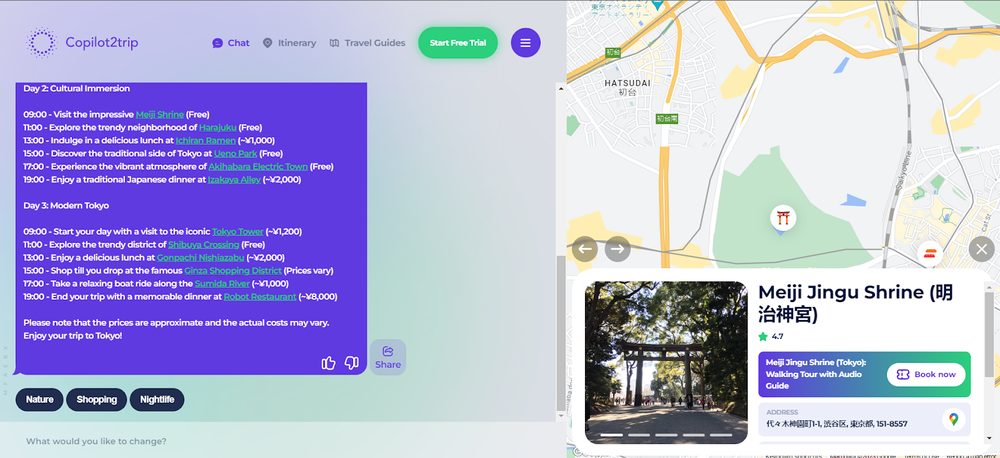 Conoce Copilot2trip: Tu compañero de viaje definitivo impulsado por IA
