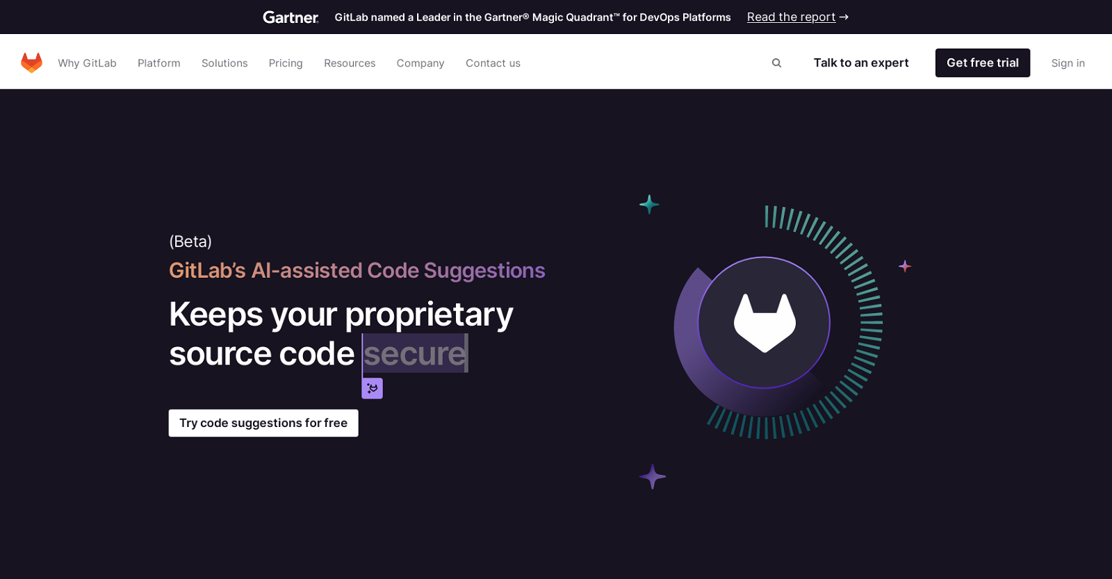 Gitlab code suggestions